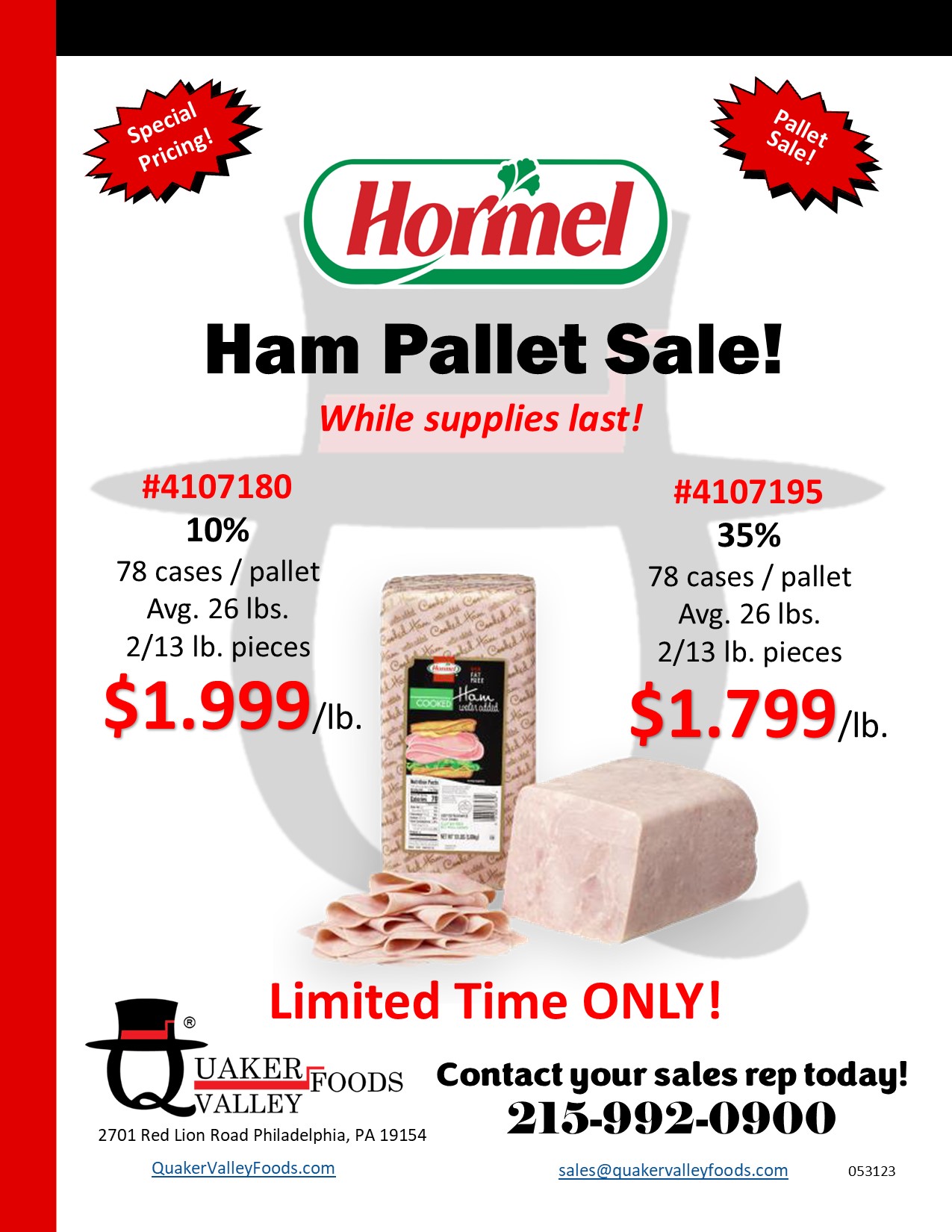 Special Deals | Quaker Valley Foods